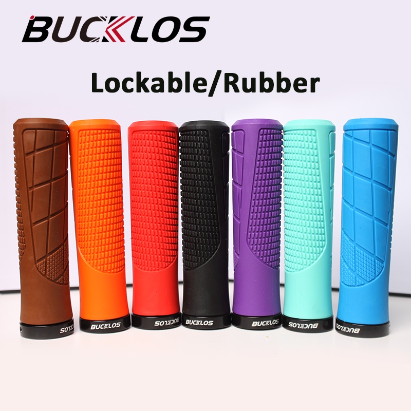 BUCKLOS Bike Grips Anti Slip Bicycle Handlebar Grips Rubber MTB ...