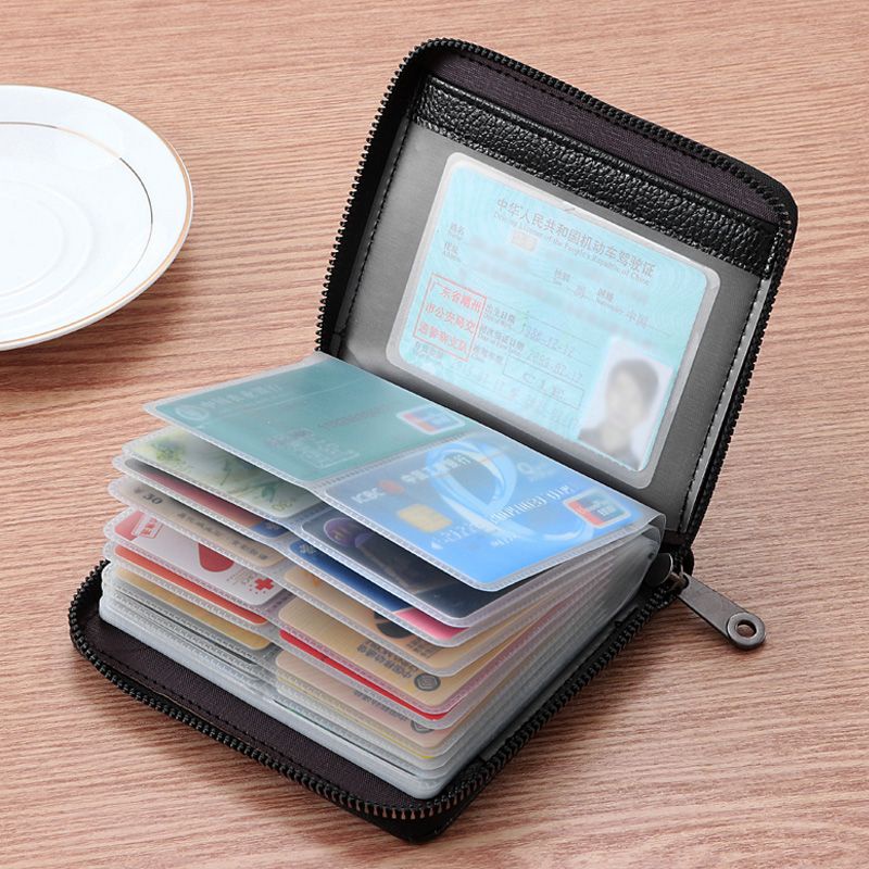Card Holder Men's Bank Card Holder Anti-Degaussing Document Package ...