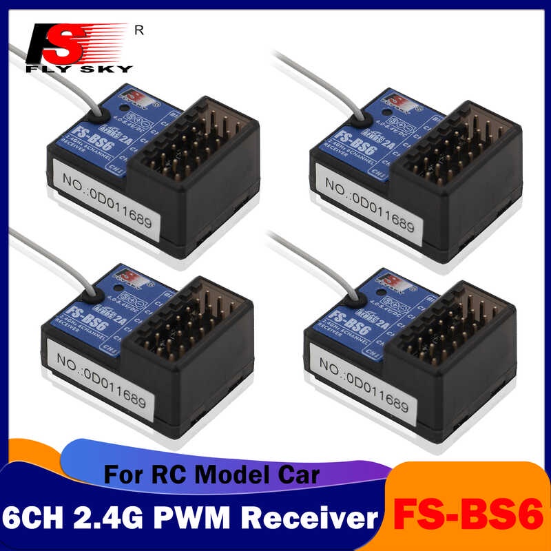 FLYSKY 6CH 2.4G PWM Receiver FS-BS6 Radio System para sa FS-GT5 Remote ...