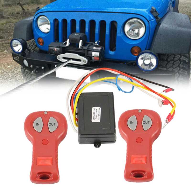 Wireless Winch Remote Control Set 12V 24V 2 Remote Control Set ...