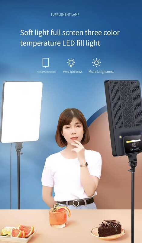 19 11 10 Inch Video Light with Tripod Dimmable LED Fill Light Selfie ...