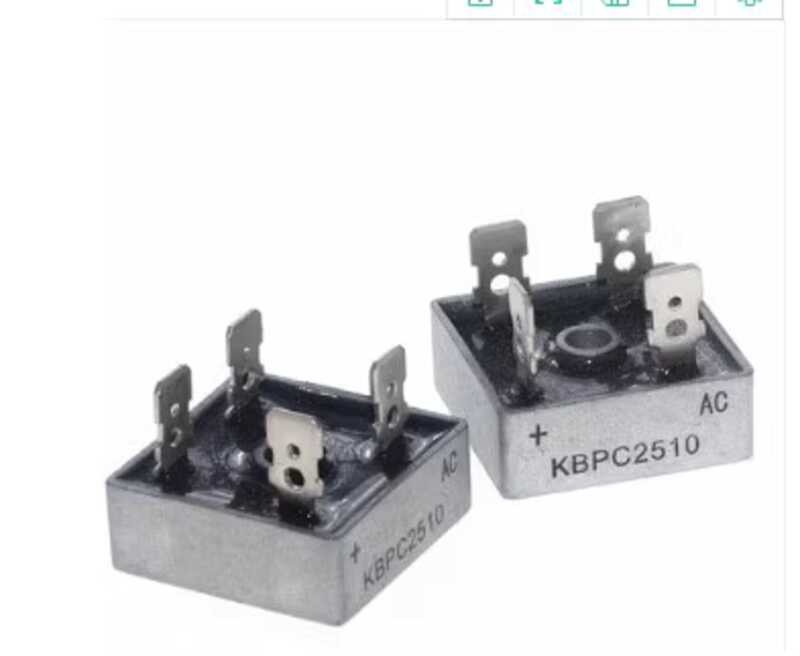 Rectifier KBPC2510 5010 25A 1000V square full bridge stack | Shopee ...