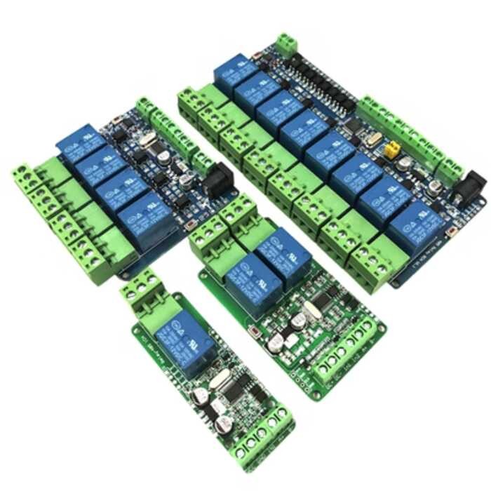 Modbus Rtu 1/2/4/8 12V relay module switch input/output RS485/TTL communication | Shopee Philippines