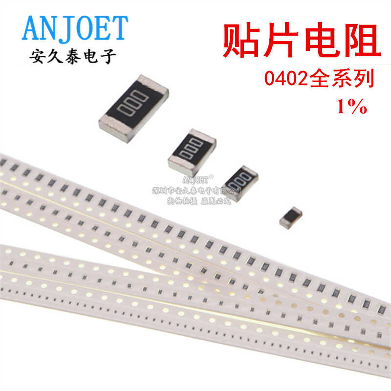 0402 100Pcs SMT Resistor 1% 0R~10M 10 Ohm 30 47R 1Kr Electronic ...