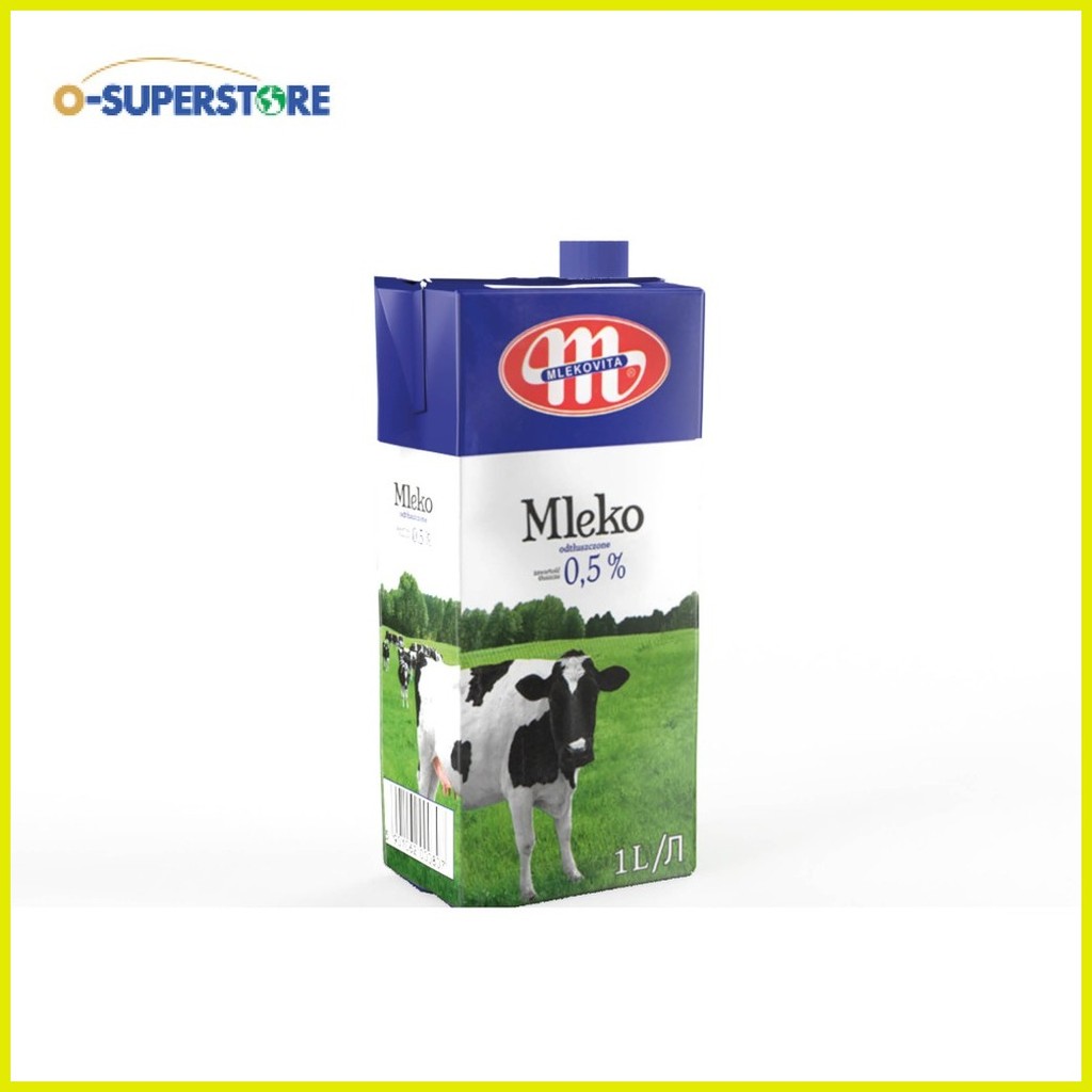 ஐ Mlekovita UHT Milk 0.5% (Non Fat) 1L / 1 Liter | Shopee Philippines