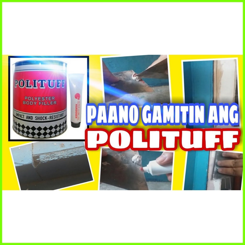 ☸ ¤ Polituff Polyester Body Filler with Hardener Pang-masilya Gallon ...