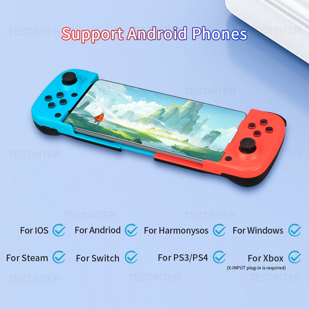D3 Smartphone Game Controller Wireless Bluetooth Controller For Android IOS Retractable Gamepad ...