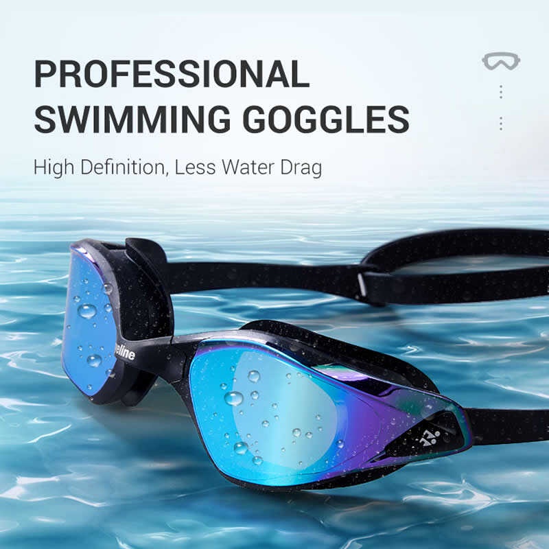 HD Anti-Fog Professional Competition Swimming Goggles Men Women Water ...