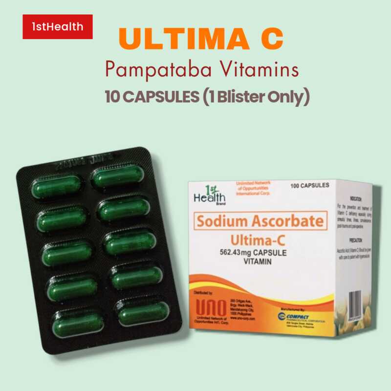 ULTIMA C 10 CAPSULES (1Blister) Pampataba, Pampaganang Kumain At Dagdag ...