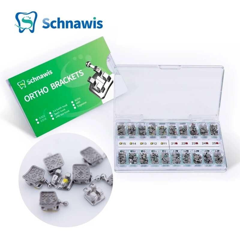 200Pcs/box Dental Orthodontic Mini Metal Brackets 345 Hook ROTH MBT ...