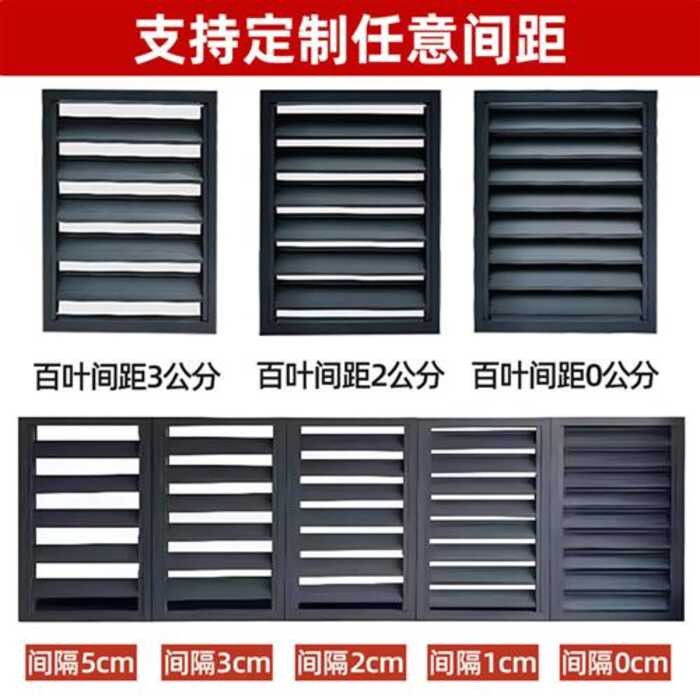Aluminum alloy ventilation openings, louver grilles, exterior walls ...