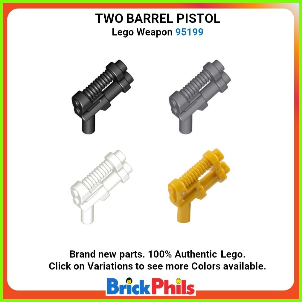 ∆ Lego Weapon 95199 Two Barrel Pistol (2pcs per Lot) | Shopee Philippines