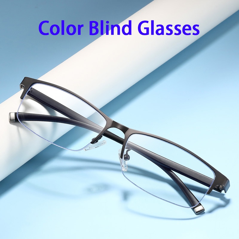 Vogue Color Blind Correct Glasses Fashion Square Frame Red Green Blind ...