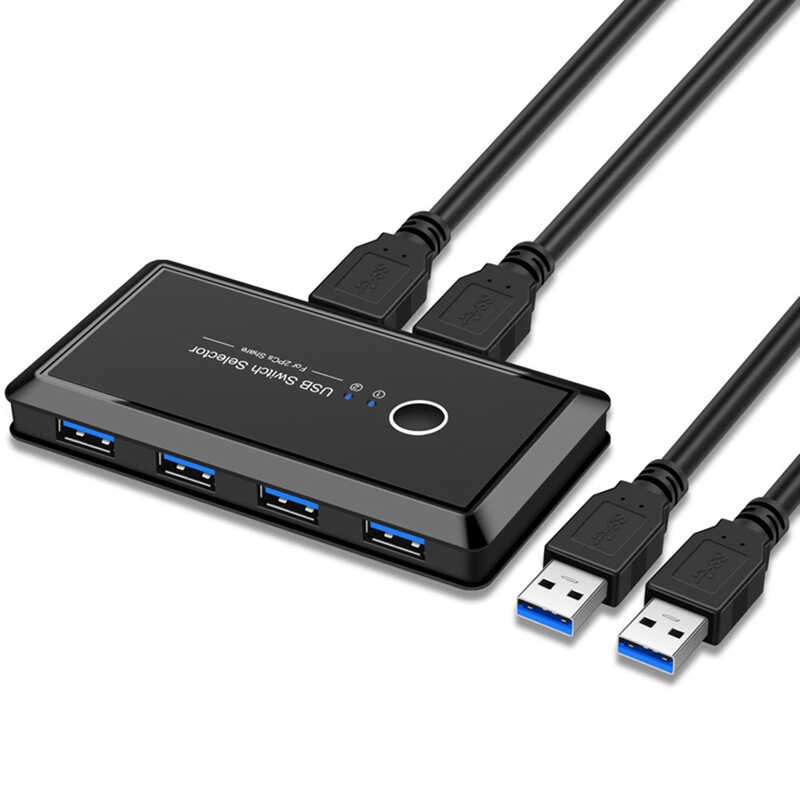 Bagong USB KVM Switch USB 3.0 2.0 Switch 2 Port Pcs Nagbabahagi Ng 4 ...