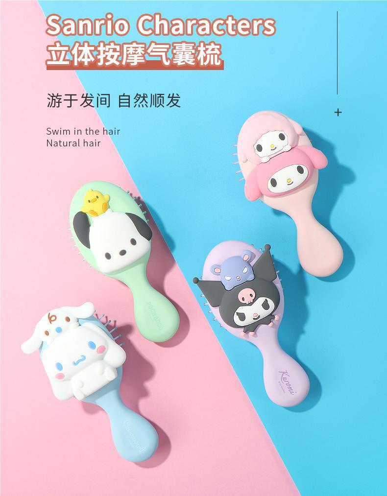 MINISO Sanrio Air Cushion Massage Combs Cinnamoroll Kuromi Mymelody ...