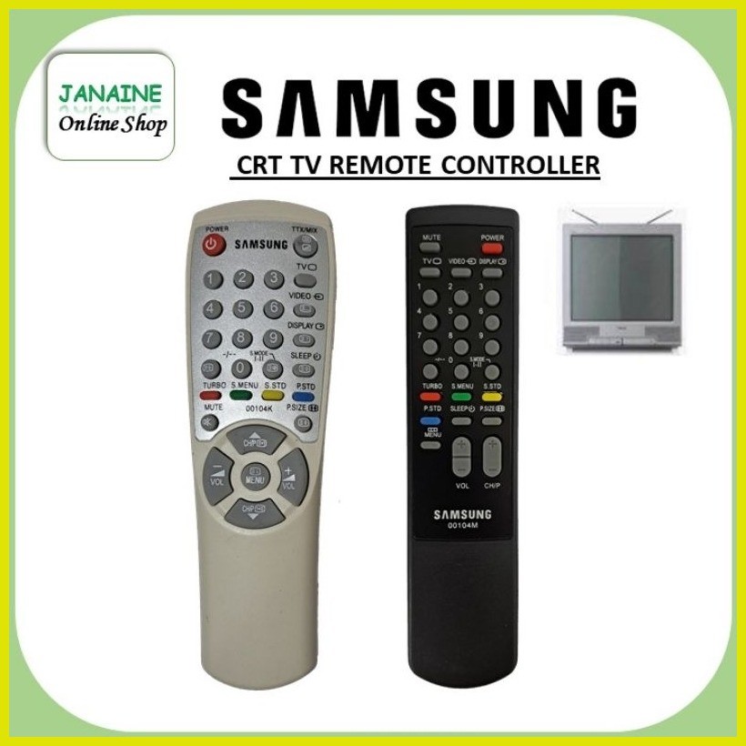 SAMSUNG TV REMOTE CONTROLLER FOR CRT TV OR OLD TV MODELS | Shopee ...