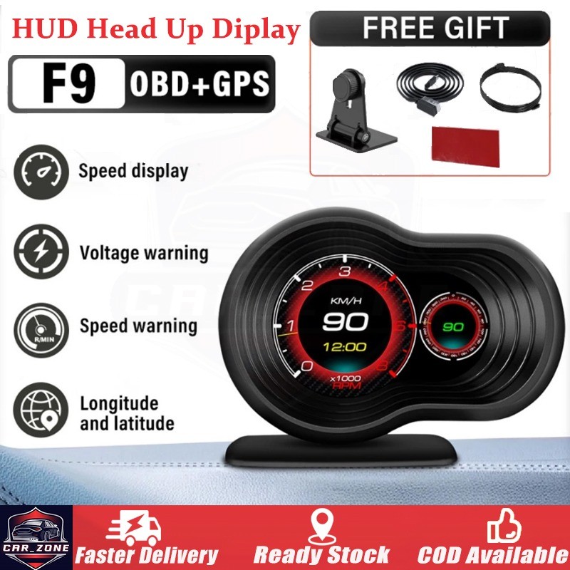 F9 OBD2 On-Board Computer Car Digital Computer Display OBD Scanner Fuel ...