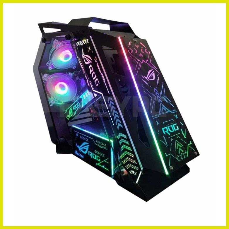 Cyborg Rog Gaming Case w/ Light Panel Black Bnew Gaming Computer Casing ...