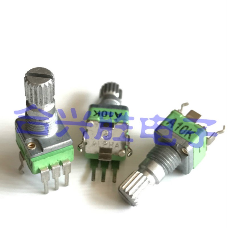 1PCS Vertical 9MM Rotary Precision Potentiometer Single A10K Volume ...