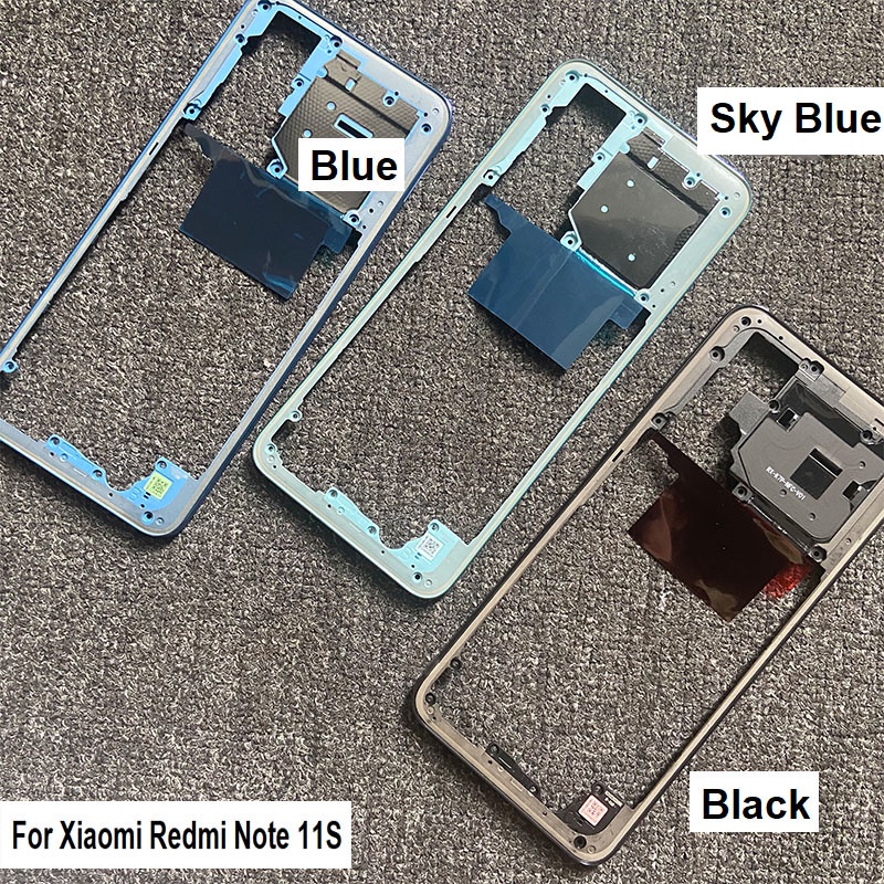6.43" New For Xiaomi Redmi Note 11S Middle Frame Front Bezel Housing ...