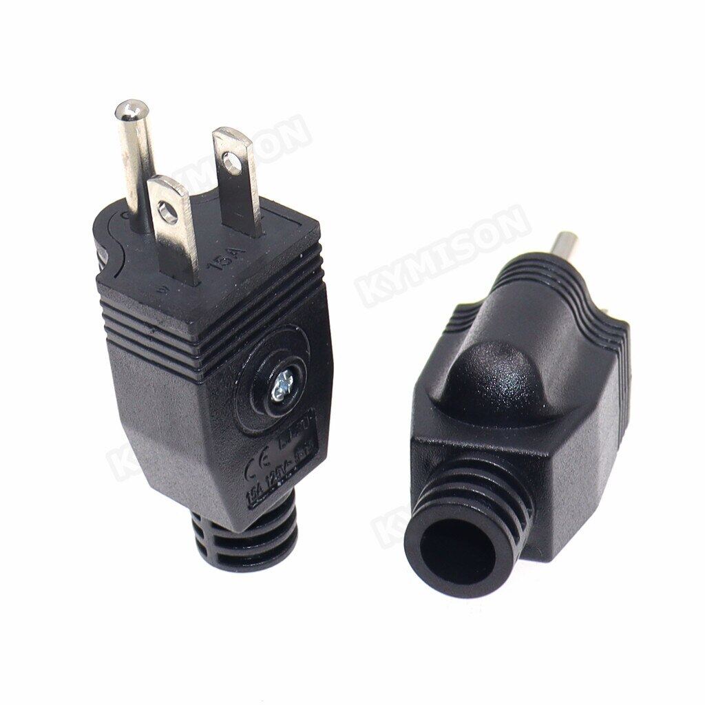 US American 3 Pin Nema 5-15P AC Electrical Power Male Plug Adaptor ...