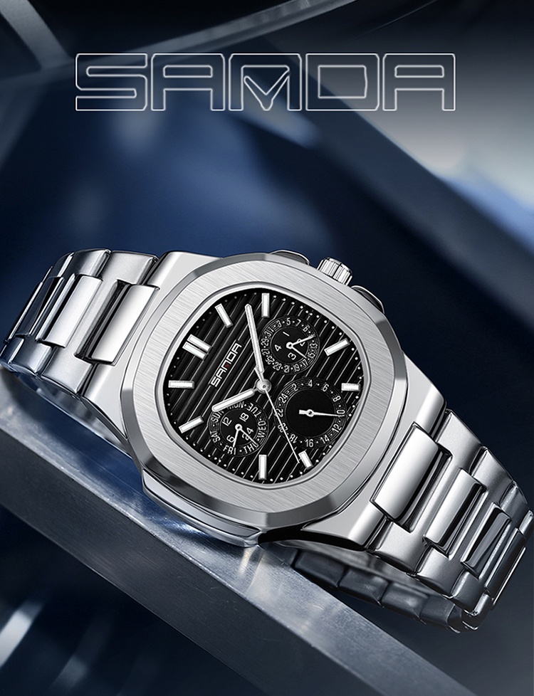 Sanda Men Direction Thread Business Leisure Fashion Single Calendar ...