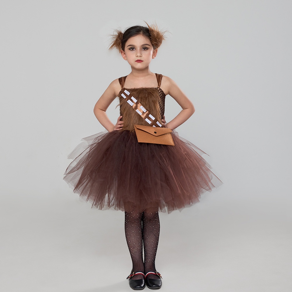 Halloween Star Wars cos Wookiee Chewbacca costume girls holiday ...