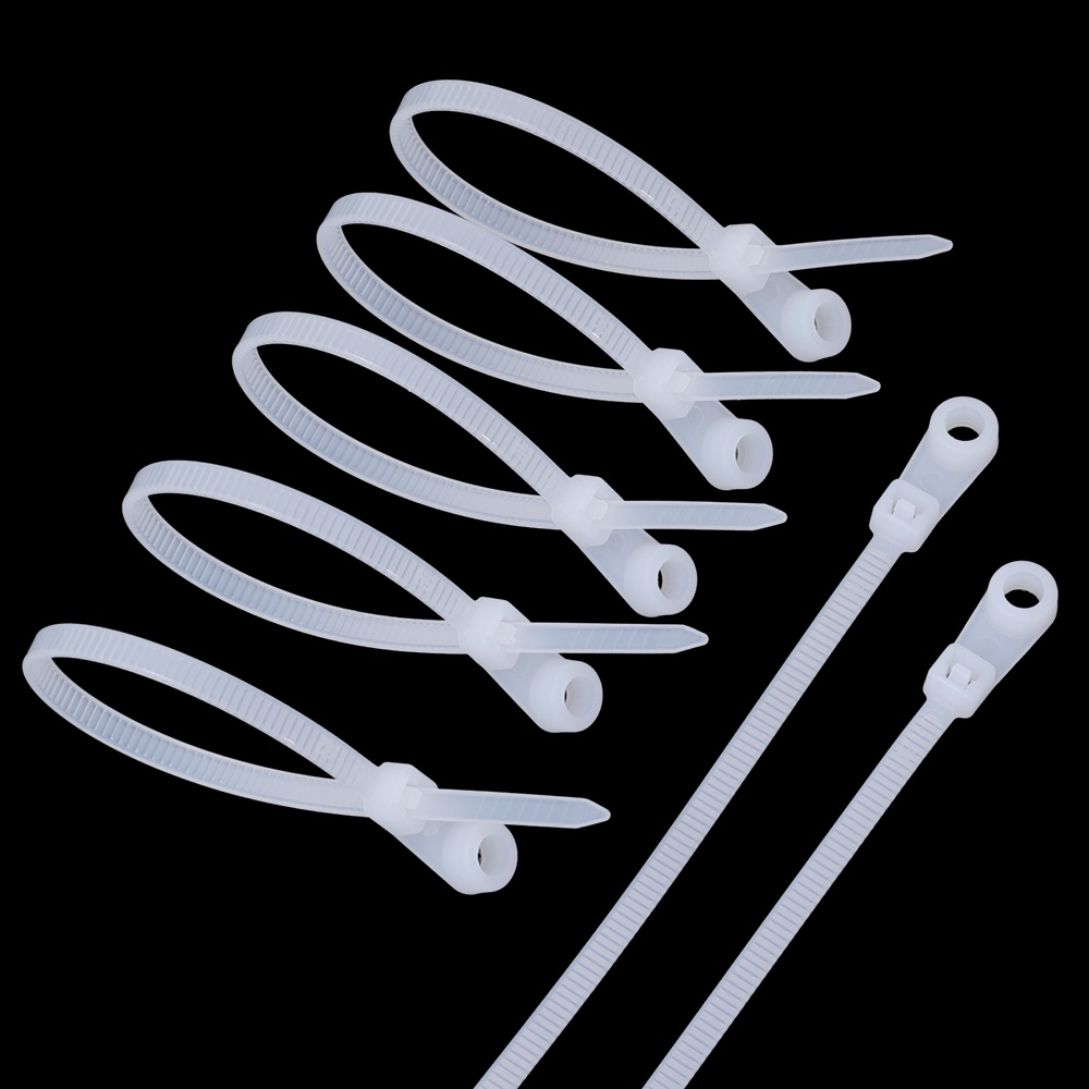 1 Pack Nylon Cable Zip Ties with Screw Hole Self Locking Loop Wrap ...