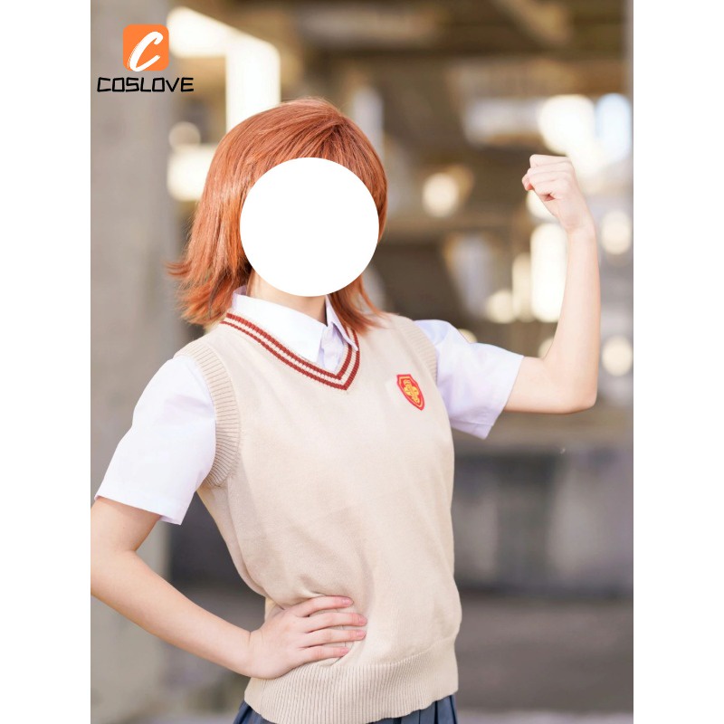 Anime Toaru Kagaku no Railgun Mikoto Misaka Cosplay Full Set Student ...