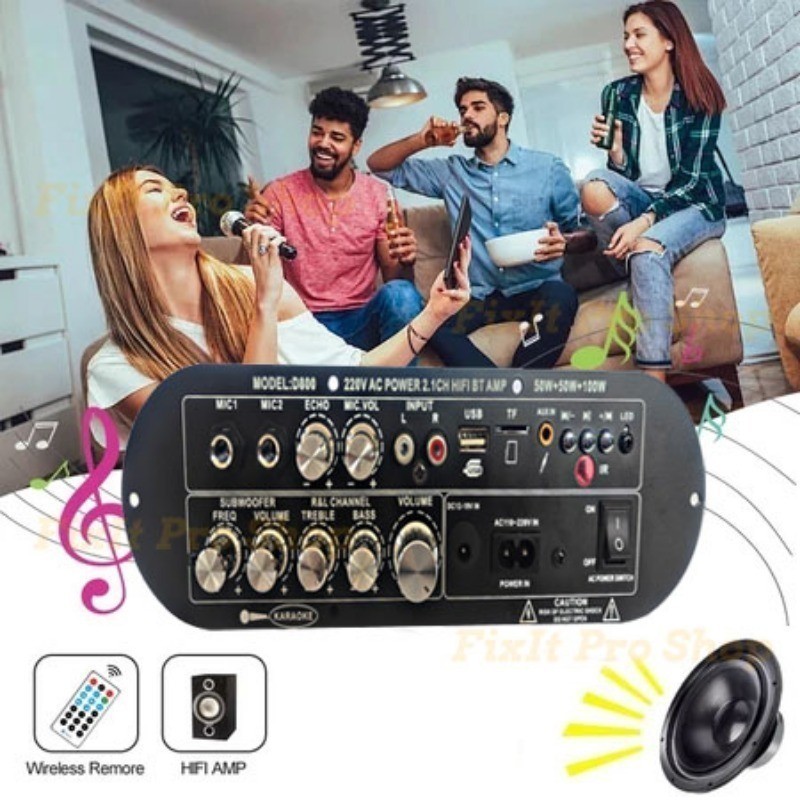 2.1 Channel Bluetooth Multi-function Digital Power Amplifier Board High ...