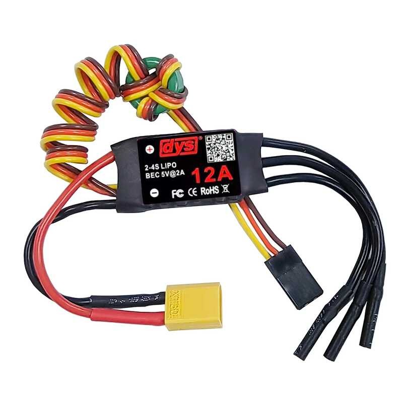DYS 3 9D3 12A 20A 30A 40A 50A 60A 80A 100A 2-6S Brushless ESC With 5V/6A BEC For RC Fixed-Wing ...