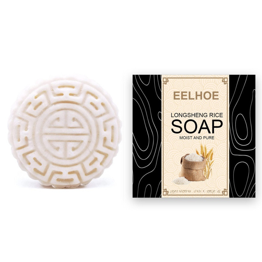 Eelhoe【Reduce hair loss】 Rice Water Soap Handmade Gentle Soft Clean ...