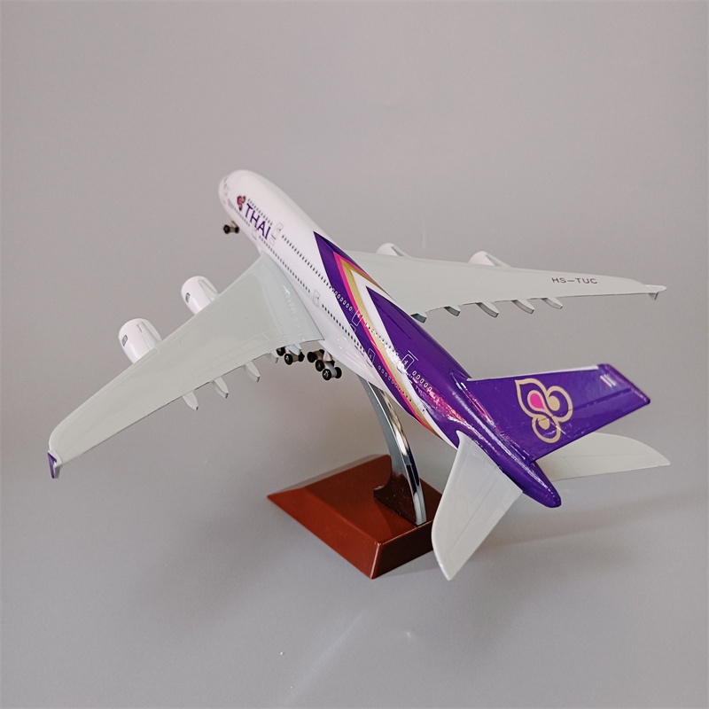 18*20cm Alloy Metal Air Thailand THAI Airways Airbus 380 A380 Airplane ...