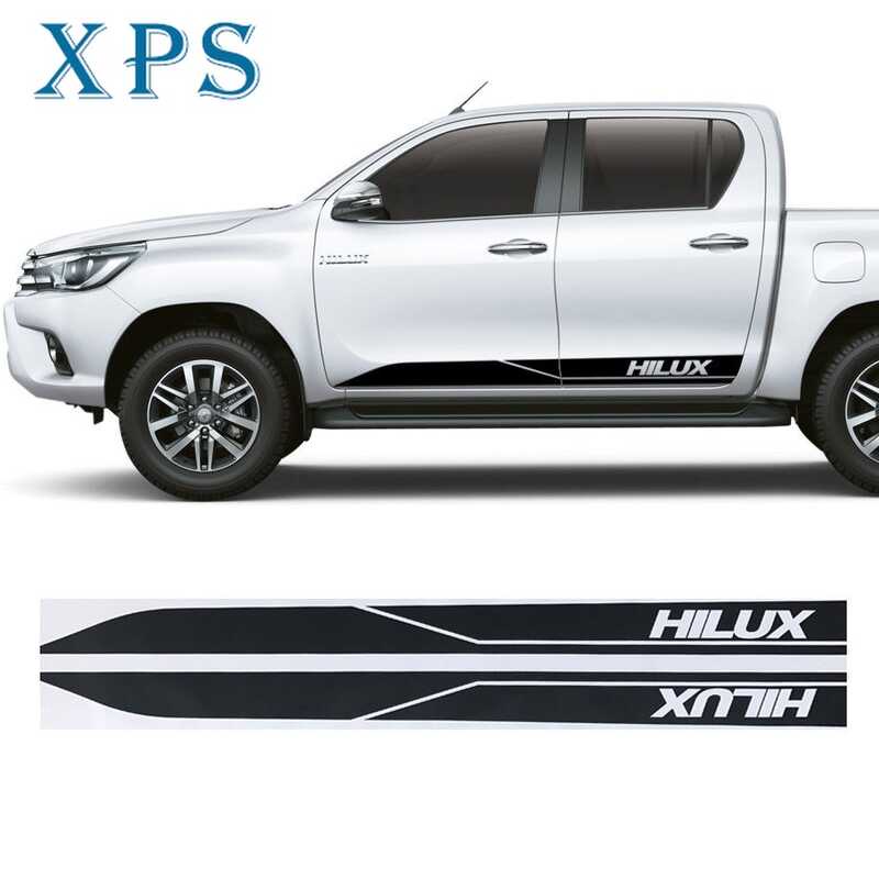 XPS 1Set 2X Toyota Hilux Side Skirt Vinyl Decals Graphic Rally Sticker ...