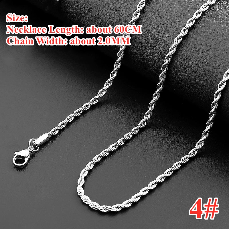 Stainless Steel Sweater Chain Necklace - Trendy Layered Jewelry for Men ...