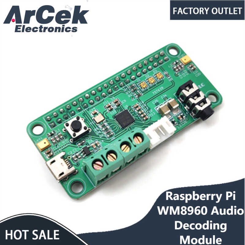 Wm8960 Hi-Fi Sound Card HAT Audio Decoding Module Para Sa Raspberry Pi ...