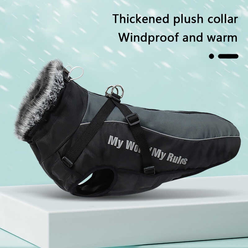 Mga Damit Ng Aso Na Malaki Sa Taglamig, Jacket Na Walang Tubig Na Aso ...
