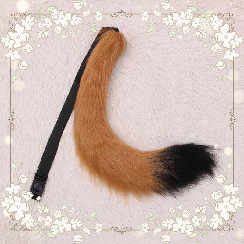 Fox Tail Cosplay Costume Kawaii Faux Fur Fox Tail Lolita Cosplay Props ...