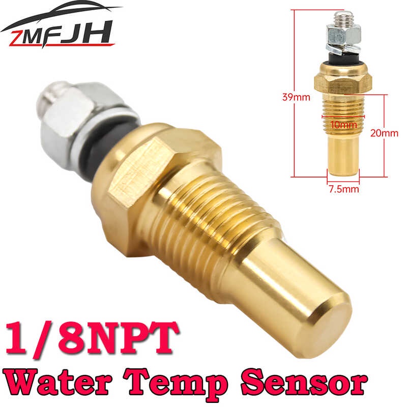 1/8 NPT Marine Boat Water Temp Sensor Racing Car Oil Temp Sensor Water ...