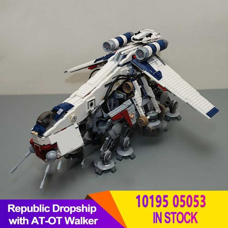 Republic Dropship Gamit Ang AT Moc Display Building Blocks Bricks OT ...