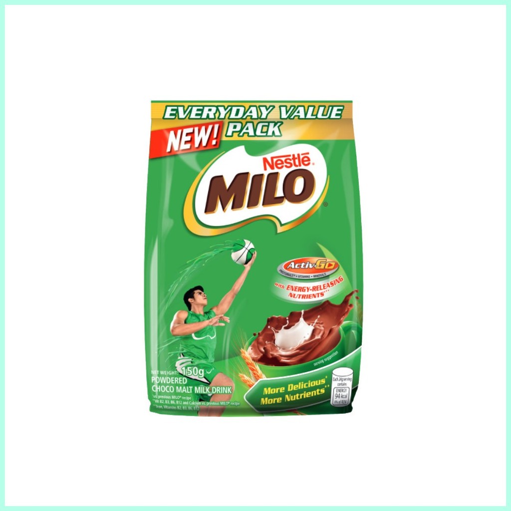 ⊛ Milo Powdered Choco Malt Milk Drink 150g | Shopee Philippines