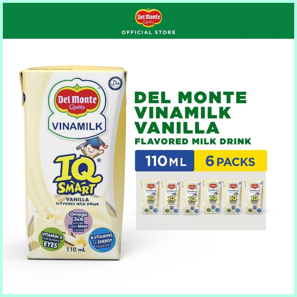 DEL MONTE VINAMILK IQ SMART® Vanilla Flavored Milk Drink with OMEGA 3 ...