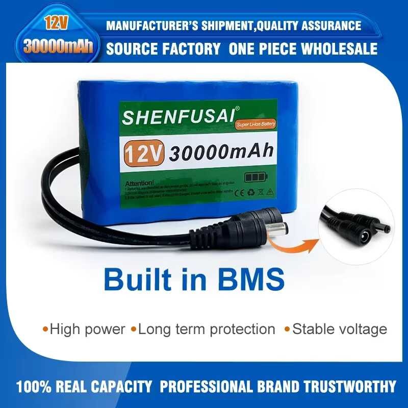 24 Portable 3S2p 4 30000Mah Lithium Battery 12V, Rechargeable Cctv ...
