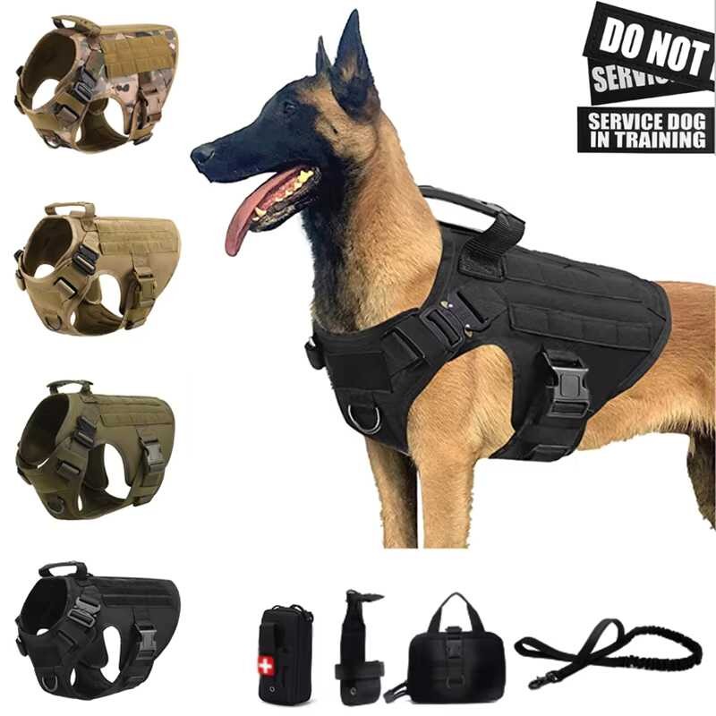 K9 C Tactical SHOPEE Vest Pet German Shepherd Golden Retriever Tactical ...