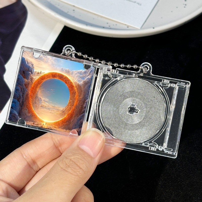 Mini Blank CD Box Keychains - DIY Backpack Hanging Decoration - Friends ...