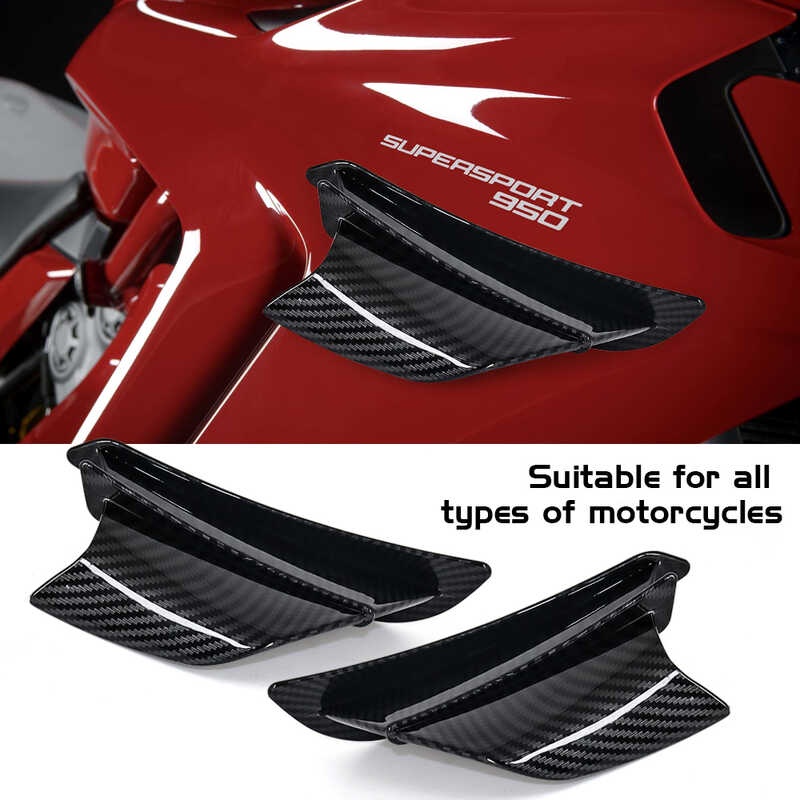 Motorcycle Fairing Side Winglet Aerodynamic Wing Deflector Spoiler For