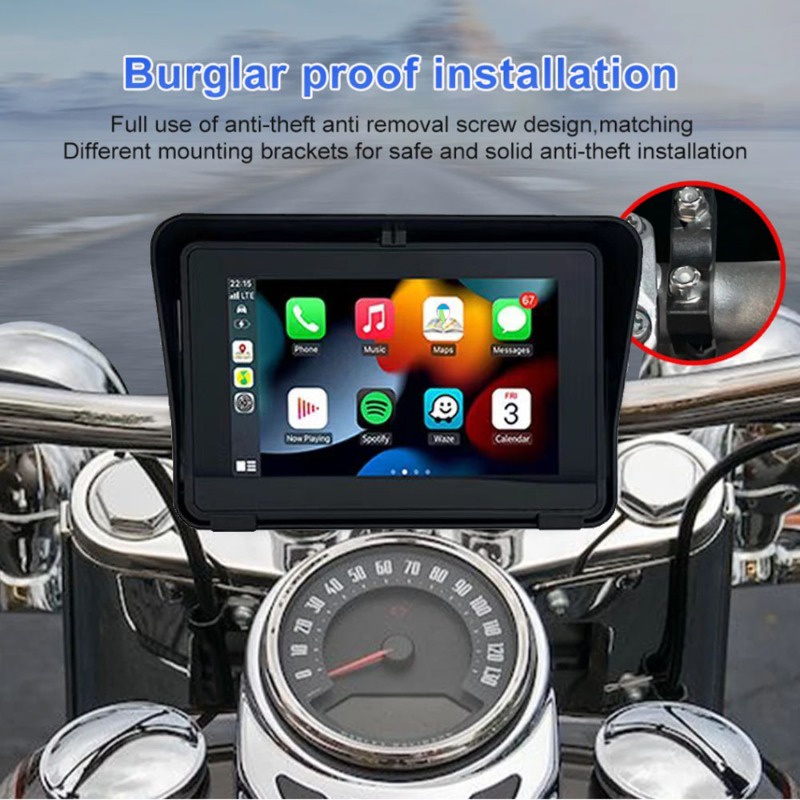 Evean Portable 5 Inch Waterproof Motorcycle GPS Navigation With Touch ...