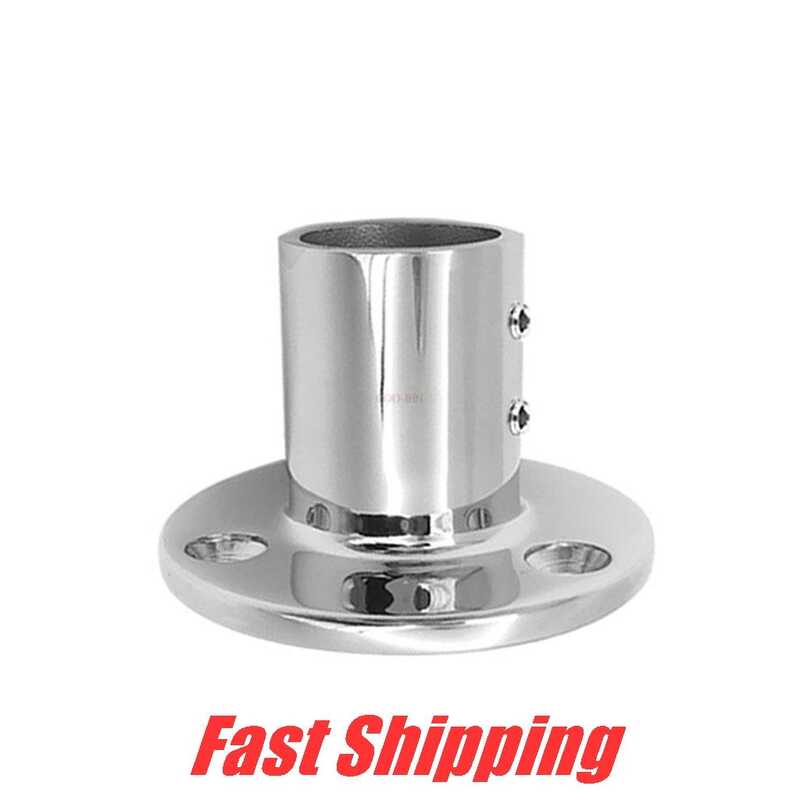 316 Stainless Steel 32mm 90 Degree Pipe Round Stanchion Base para sa ...
