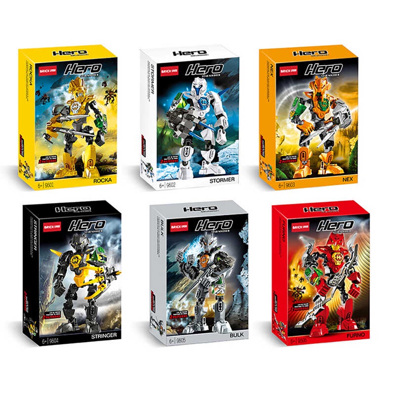 Hero Factory Series Brinquedos Robot Toy Building Blocks Bionicle ...