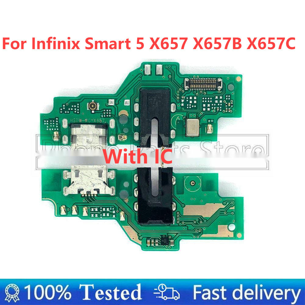 Charging Port Connector Board Charging Port With IC For Infinix Smart 5 ...